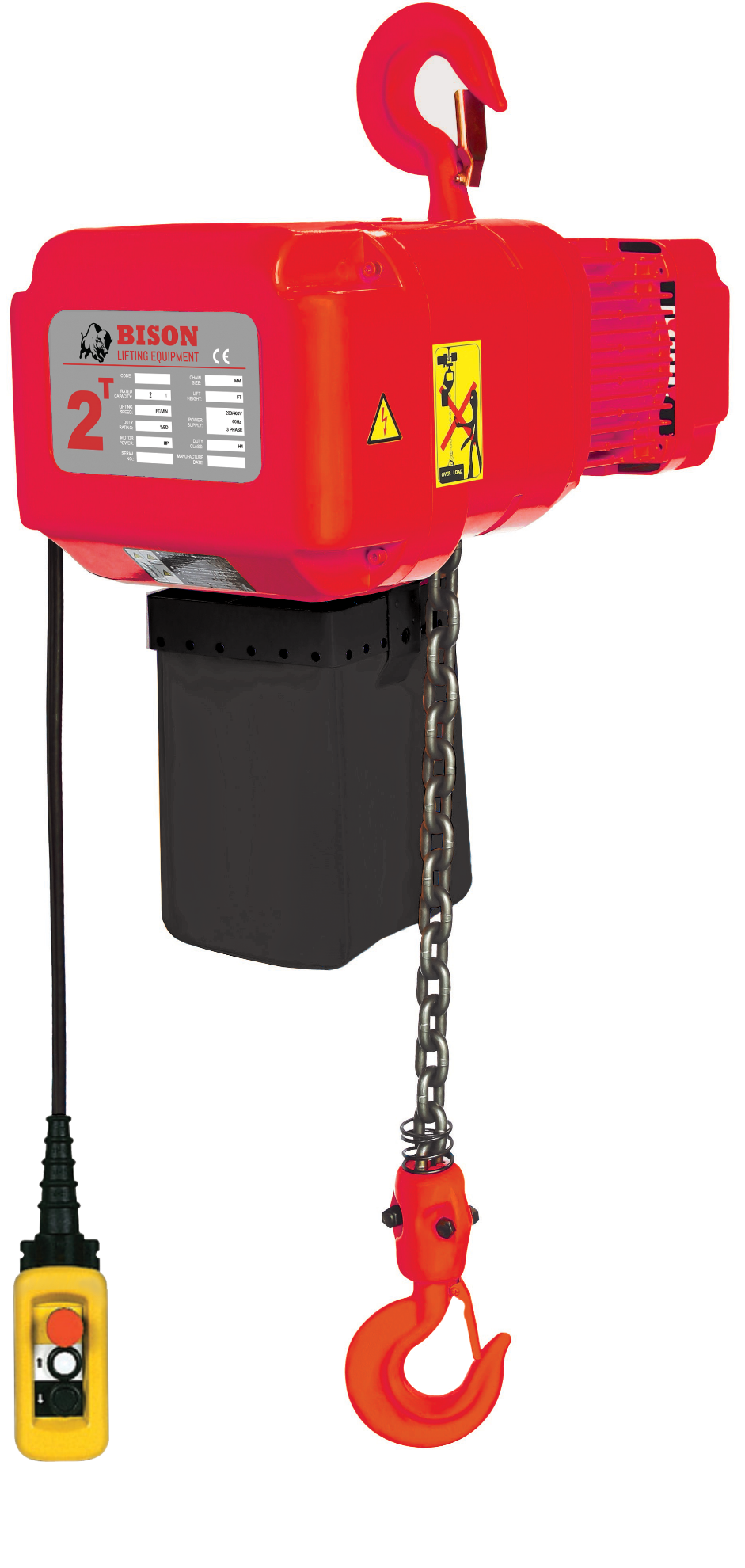 2 Ton Three Phase Hoist |Bison Lifting Equipment 2 Ton Three Phase Hoist |Bison Lifting Equipment